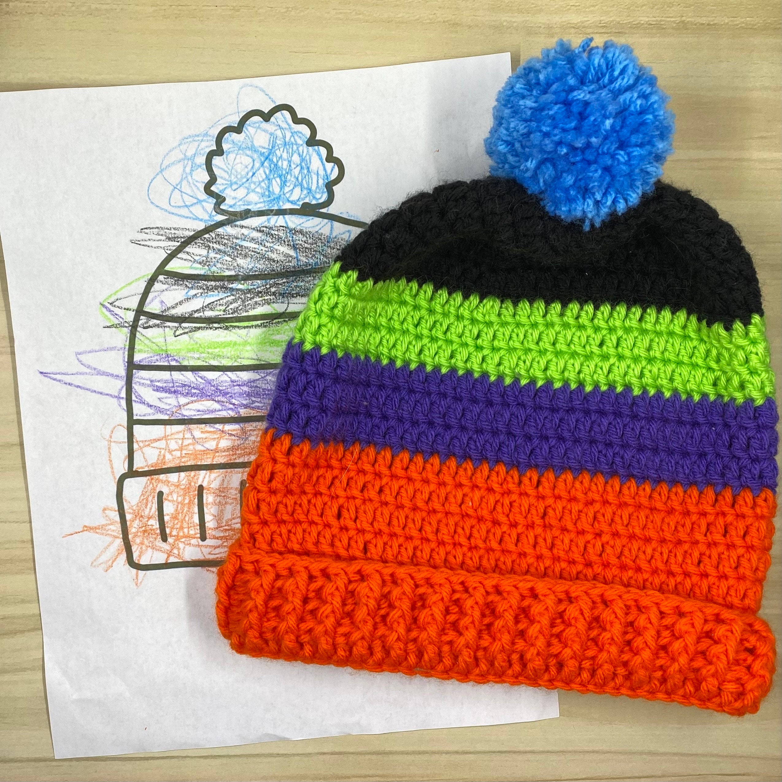 Crochet Beanie Design Your Own Winter Hat Custom Winter Beanie - Etsy