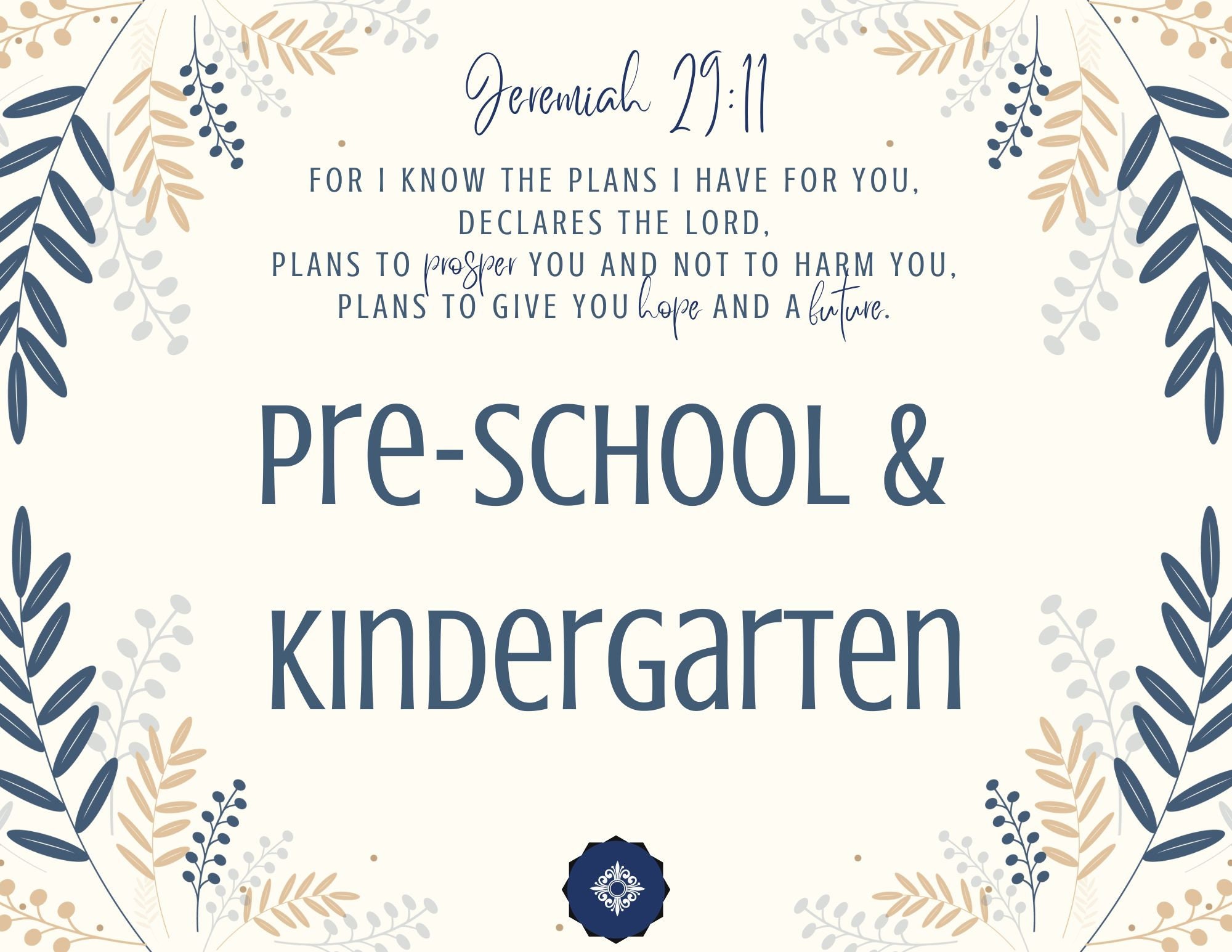 Leaf Sunday School Room Signs - Etsy