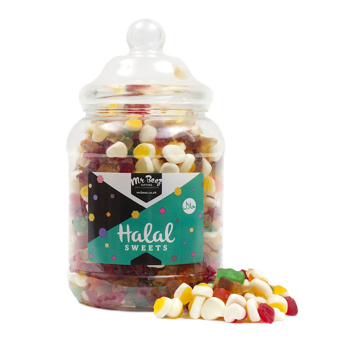 Halal Happy Birthday Sweet Gift Jar Jelly Mix Sweets Medium or Large Mr ...
