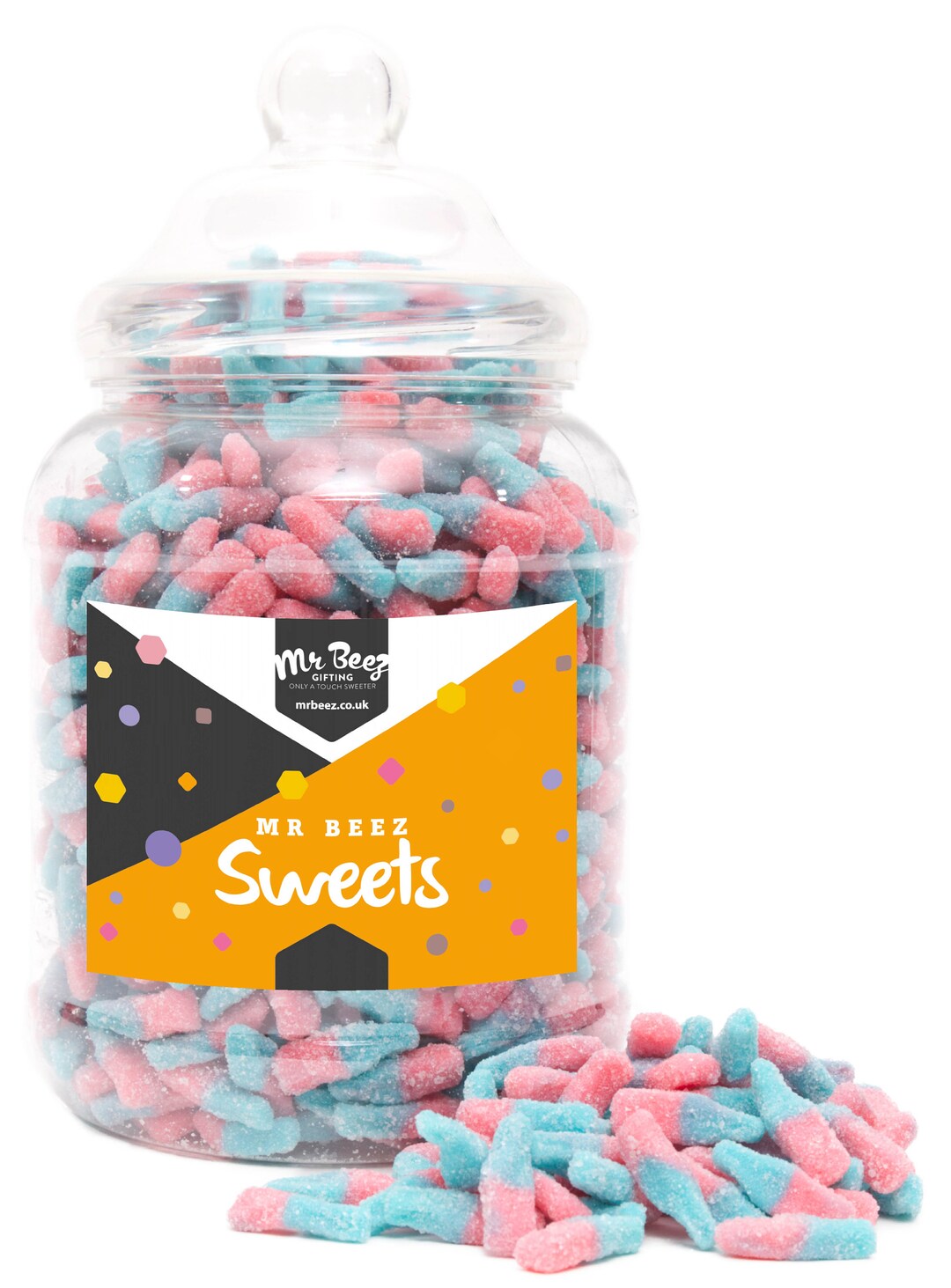 Fizzy Blue Sweet Bottles Novelty Gift Jar Medium or Large Tub - Etsy