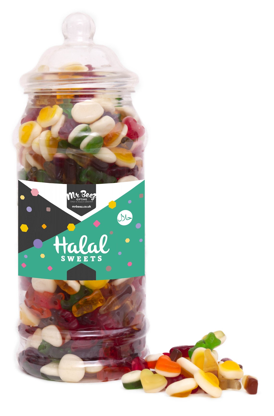 Halal Happy Birthday Sweet Gift Jar Jelly Mix Sweets Medium or Large Mr ...