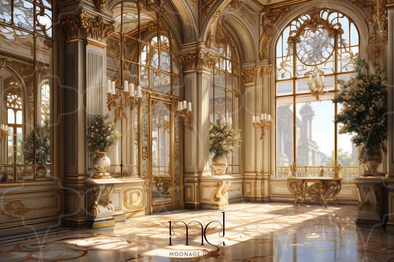 Luxury Ballroom Overlay Photo Wedding Maternity Backdrop Background ...