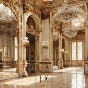 Luxury Ballroom Overlay Photo Wedding Maternity Backdrop Background ...