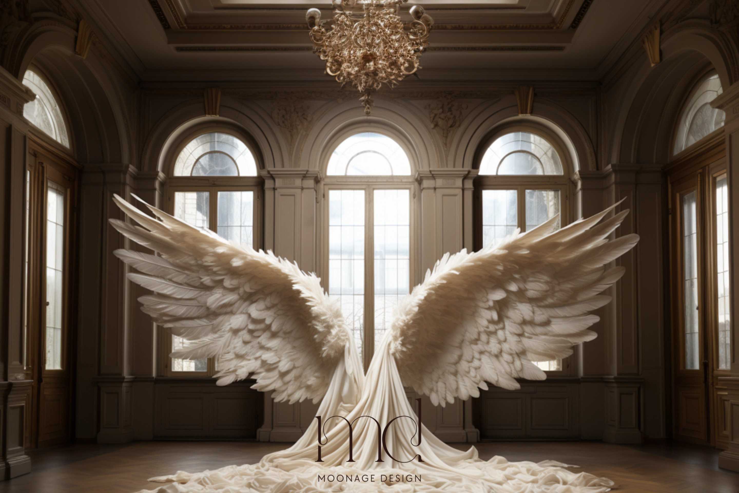 8 Ultra Hi-res Digital Backdrops, Maternity Backdrop Overlays, Angel ...