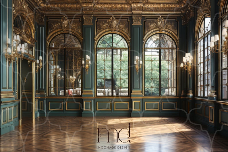 Luxury Ballroom Overlay Photo Wedding Maternity Backdrop Background ...