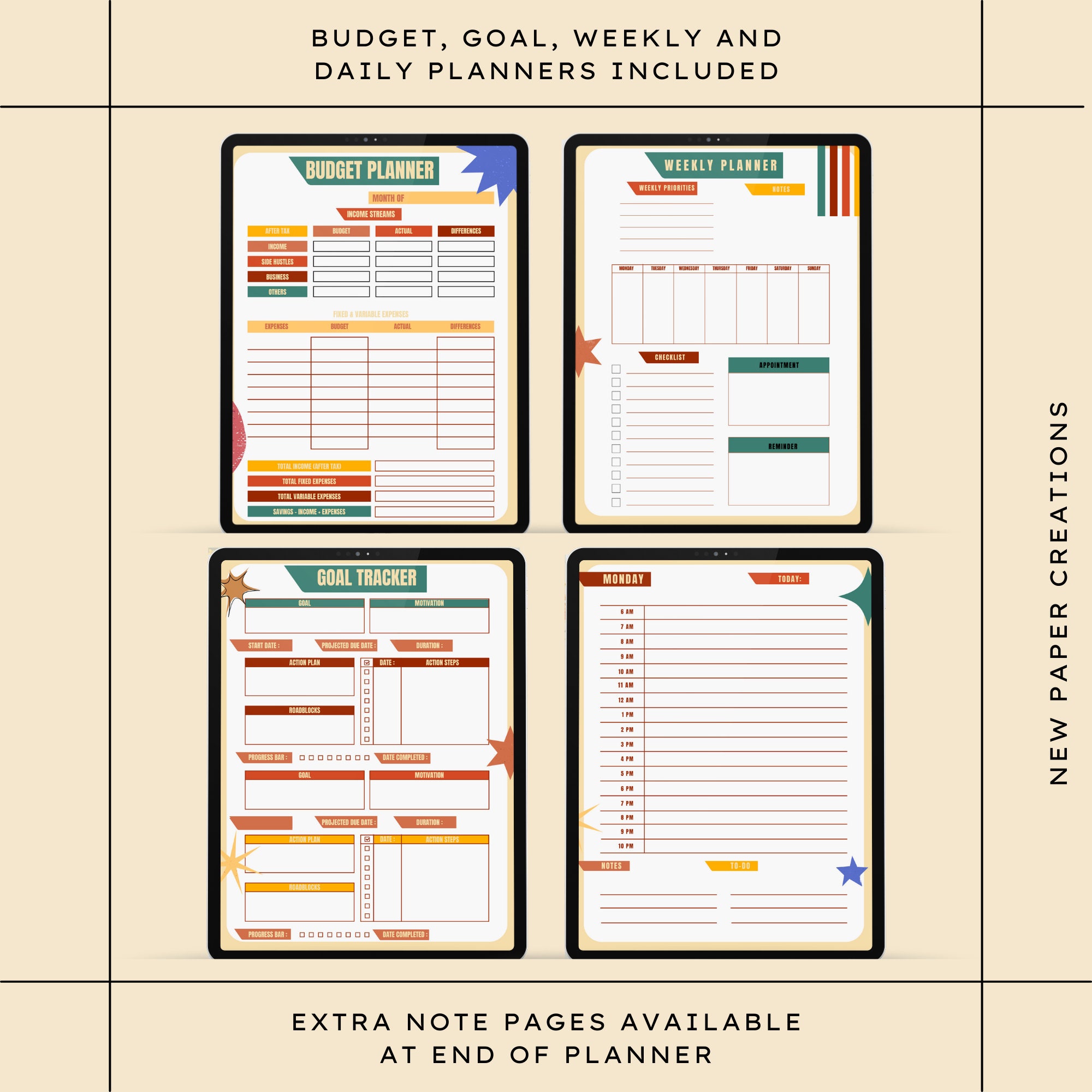 Goodnotes Planner, iPad Planner, Retro Planner, Digital Planner ...