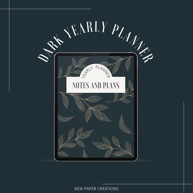 Dark Academia Undated Digital Planner Monthly Planner Weekly - Etsy