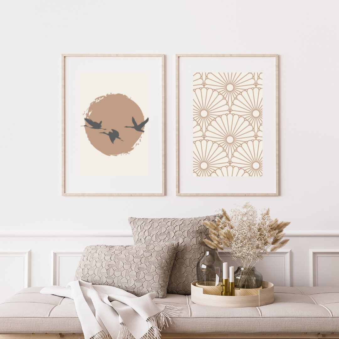 Japandi Wall Art Japandi Wall Decor Digital Download Prints - Etsy