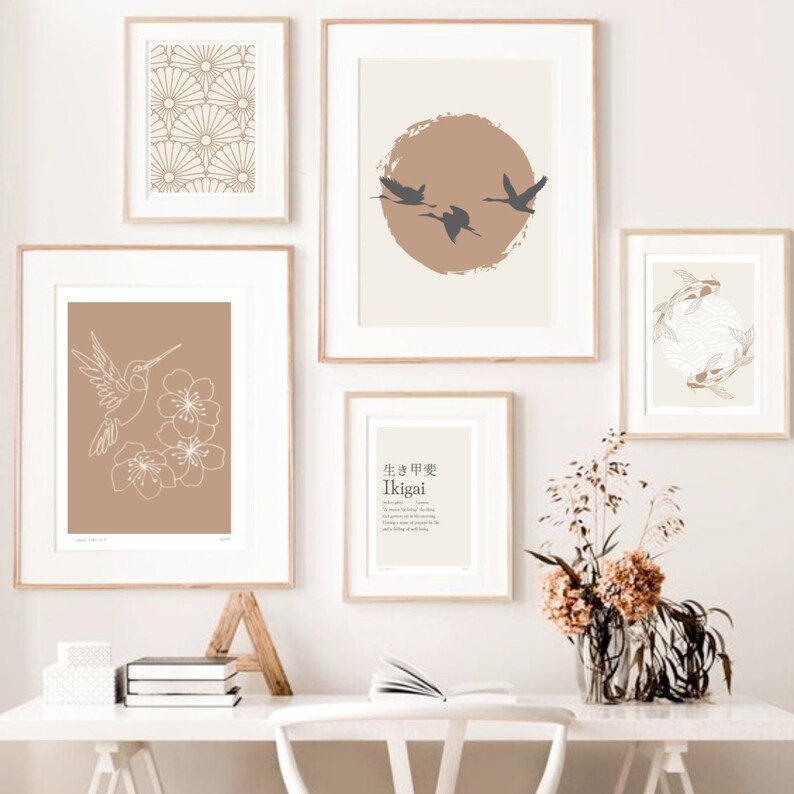 Japandi Wall Art Japandi Wall Decor Digital Download Prints - Etsy