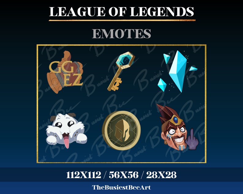 League of Legends Emotes - Twitch, Discord, Youtube - Etsy