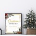 Personalized Christmas 8x10 Table Sign Printable Template Festive Decor ...