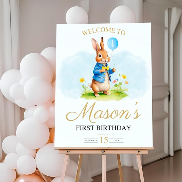 Peter Rabbit Welcome Birthday Board - Etsy