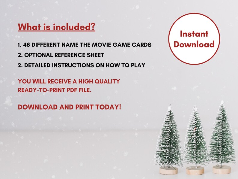 Christmas Movie Name Game: Family Reunion Party (PDF Pattern) - Etsy