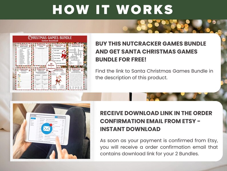 Nutcracker Christmas Games Bundle: 20 Family Party Games (digital ...