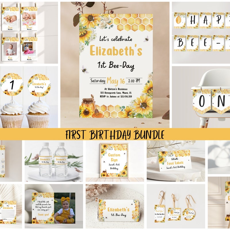 Bee Birthday Decorations - Etsy