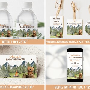 Little Camper Baby Shower Bundle | Camping Baby Shower | Adventure ...