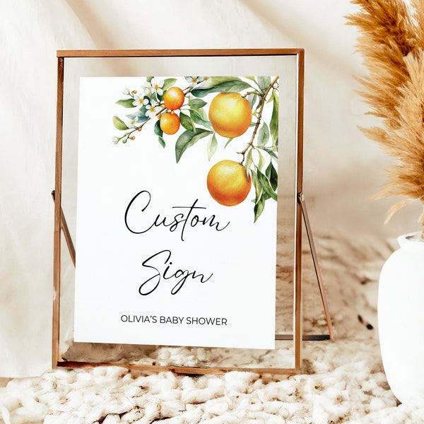 Orange Baby Shower - Etsy