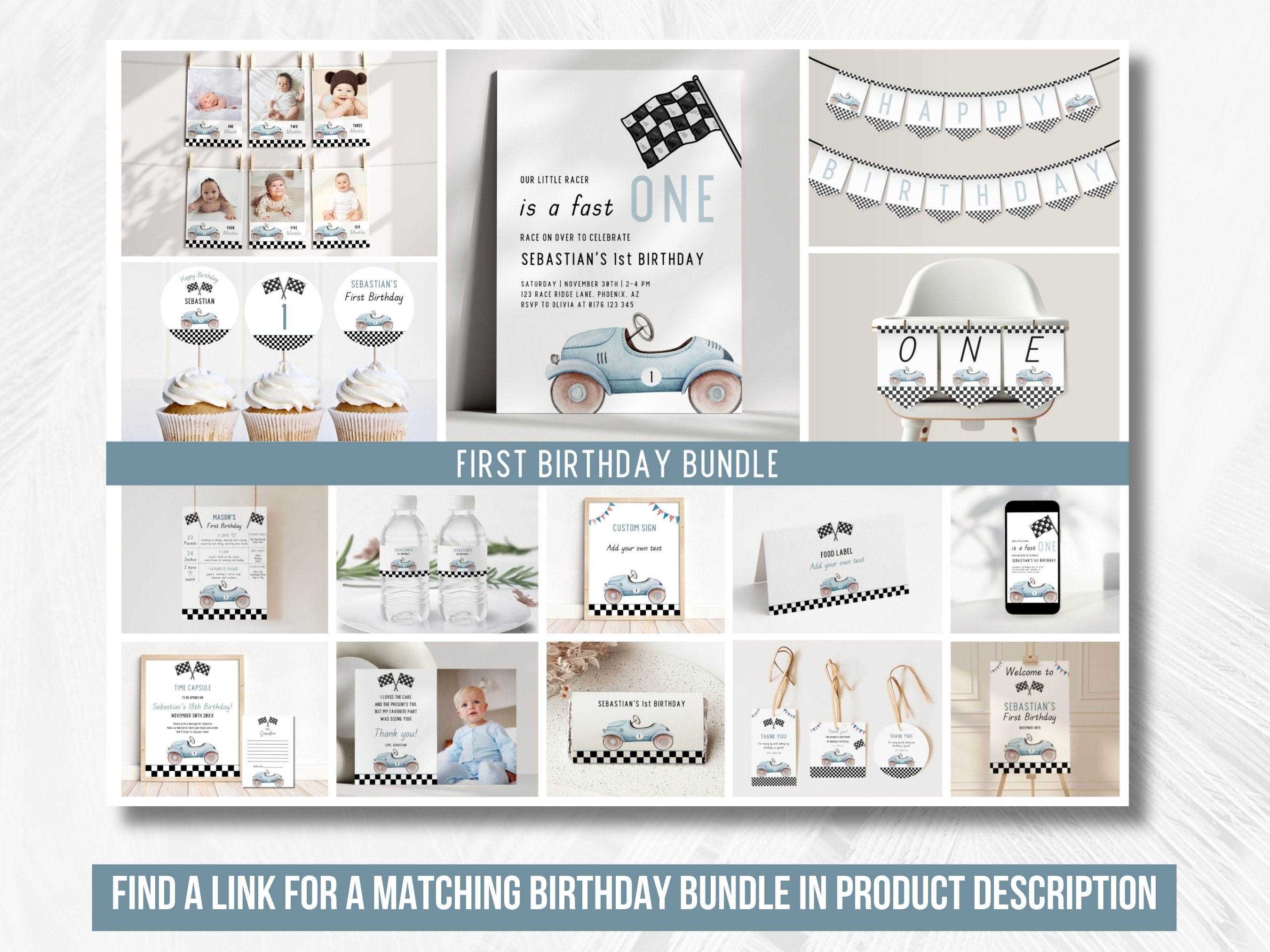 Fast One Birthday Welcome Sign, Vintage Race Car Party Birthday Sign ...