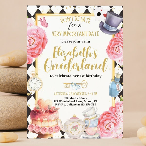 Mad Hatter Invite - Etsy