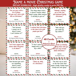 Christmas Movie Name Game: Family Reunion Party (PDF Pattern) - Etsy