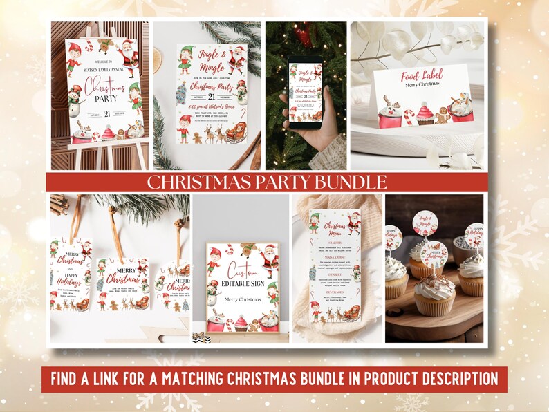 Editable Christmas Gift Table Printable Sign Template for Parties ...