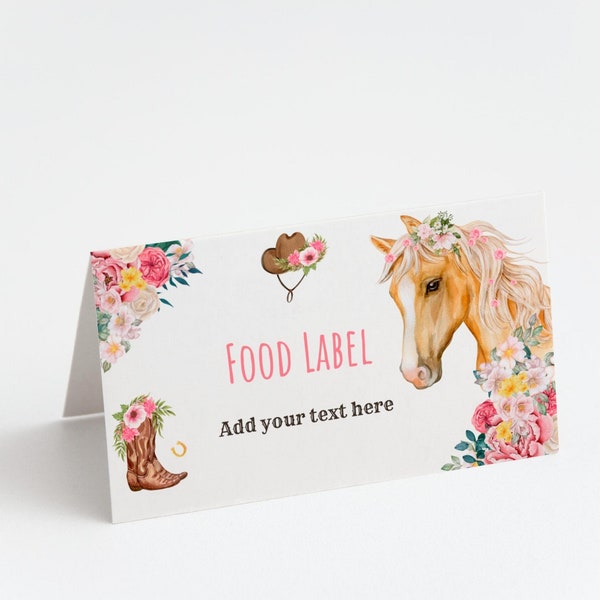 Pony Food Labels - Etsy