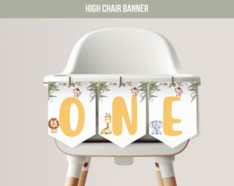 Wild One Birthday Banner, Jungle Safari Wild Banner, Wild One High ...