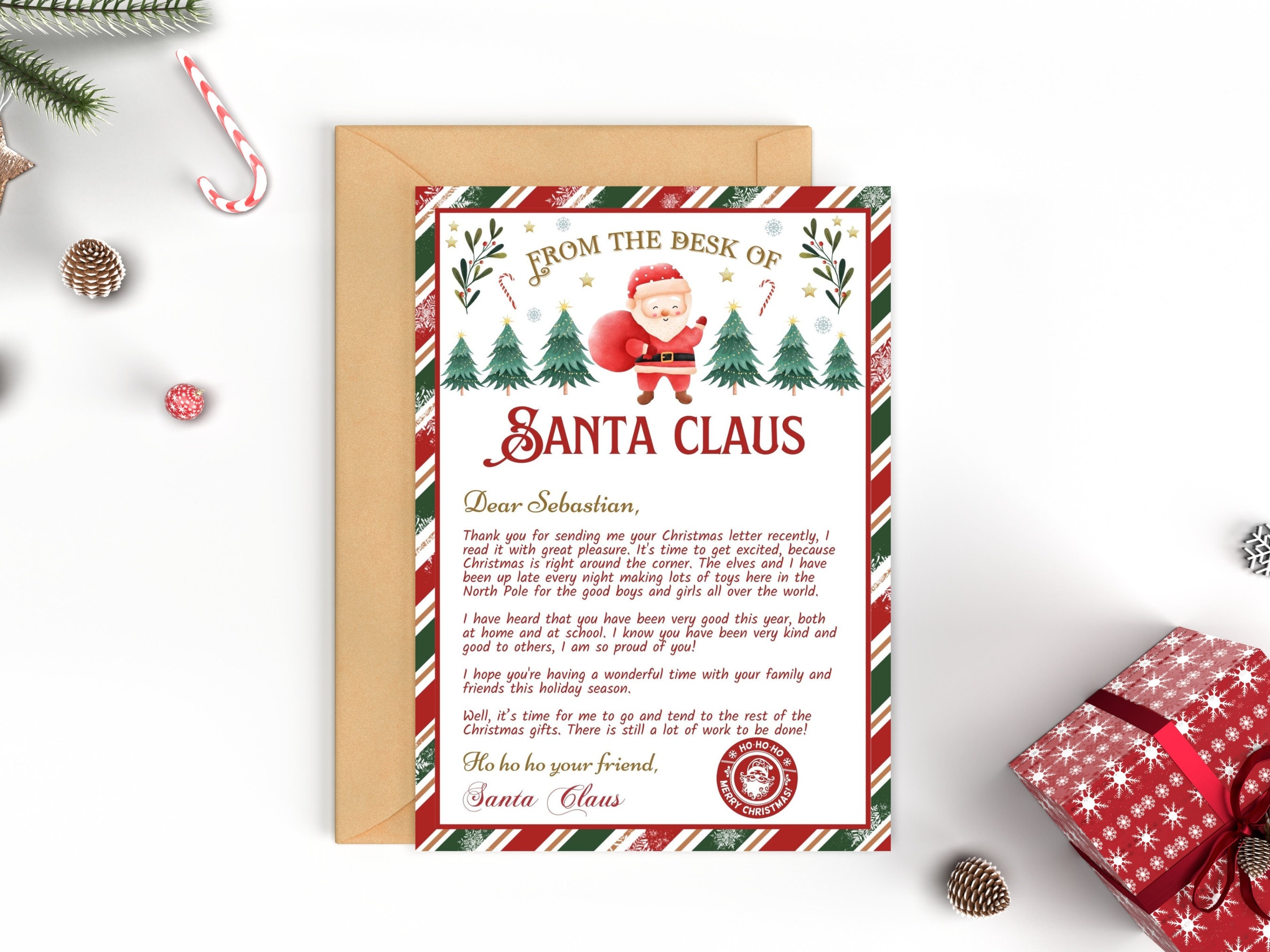 Personalized Santa Letter, Official Letter From Santa Editable ...