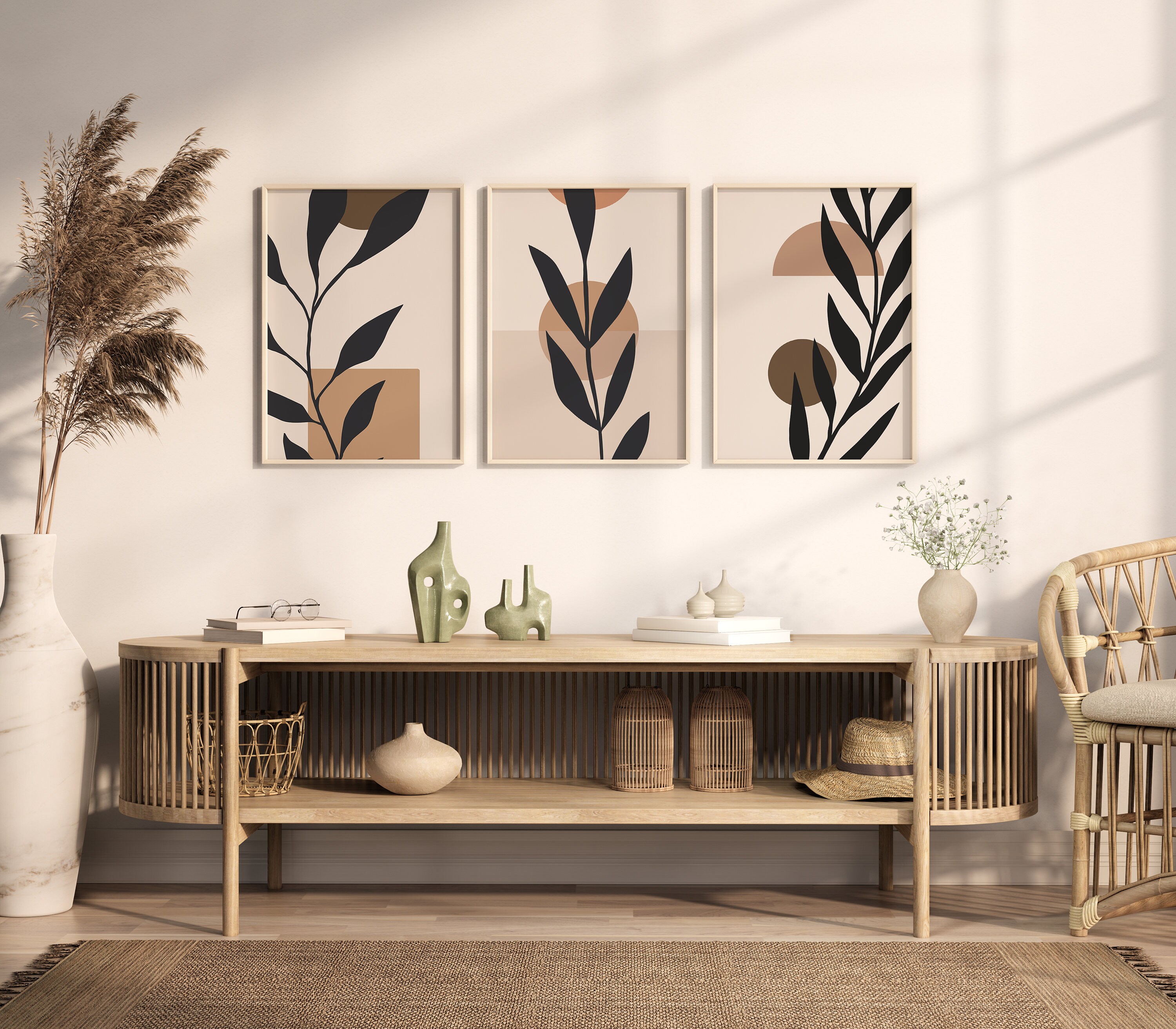 Abstract Art Set of 3 Gallery Wall Bundle Set of Three - Etsy