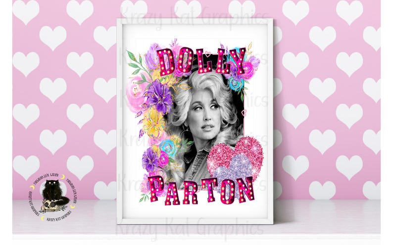 Dolly Parton Valentine's Tumbler Sublimation Design (digital Download ...