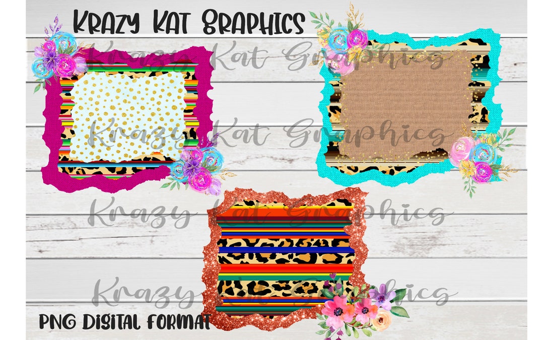 Serape Frame, Background, Sublimation, Waterslide Image, Clipart ...
