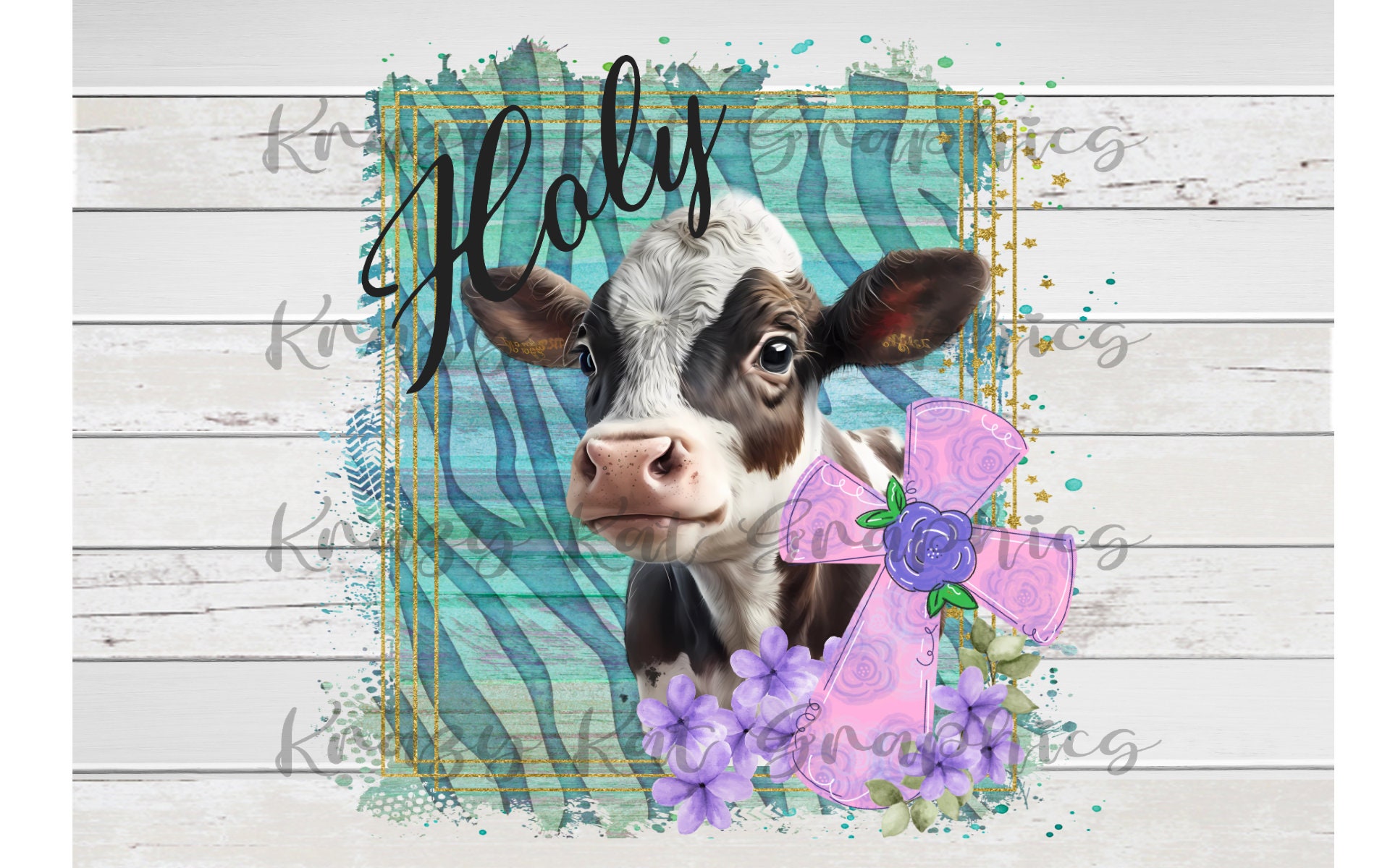 Holy Cow, Saying, Sublimation, Waterslide, Clipart, T-shirt Tumbler ...