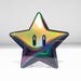Super Mario Invincibility Star Sticker, Mario Stickers, Holographic ...