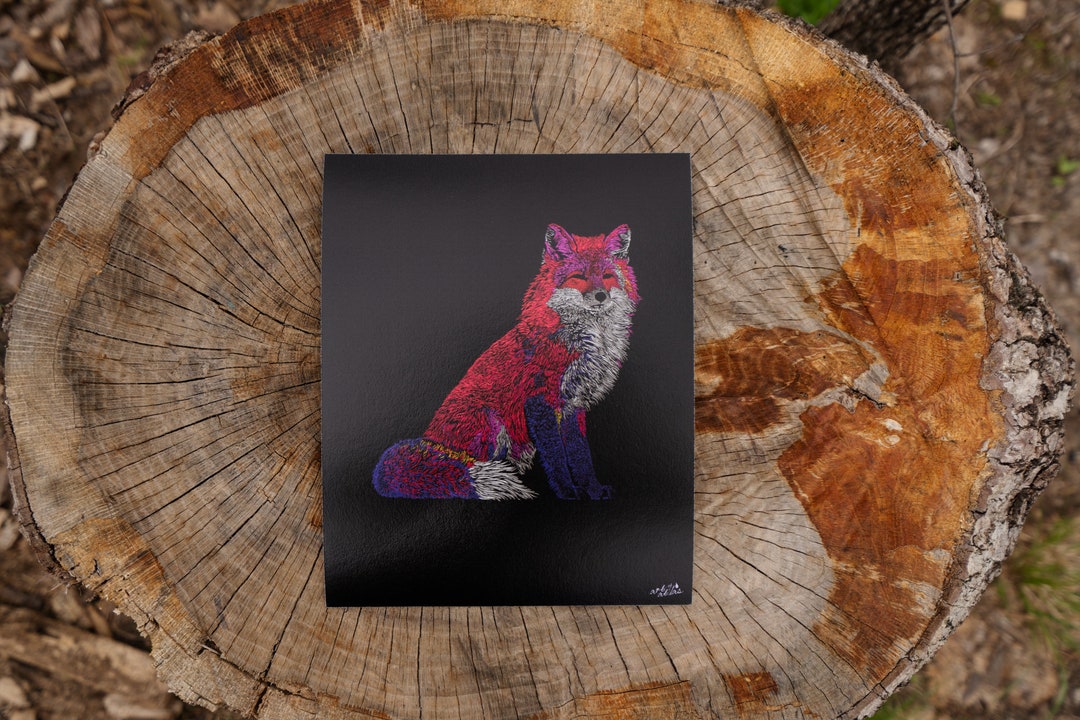 Red Fox Art Print, Giclee' Art Prints, Wildlife Artwork, Foxes ...