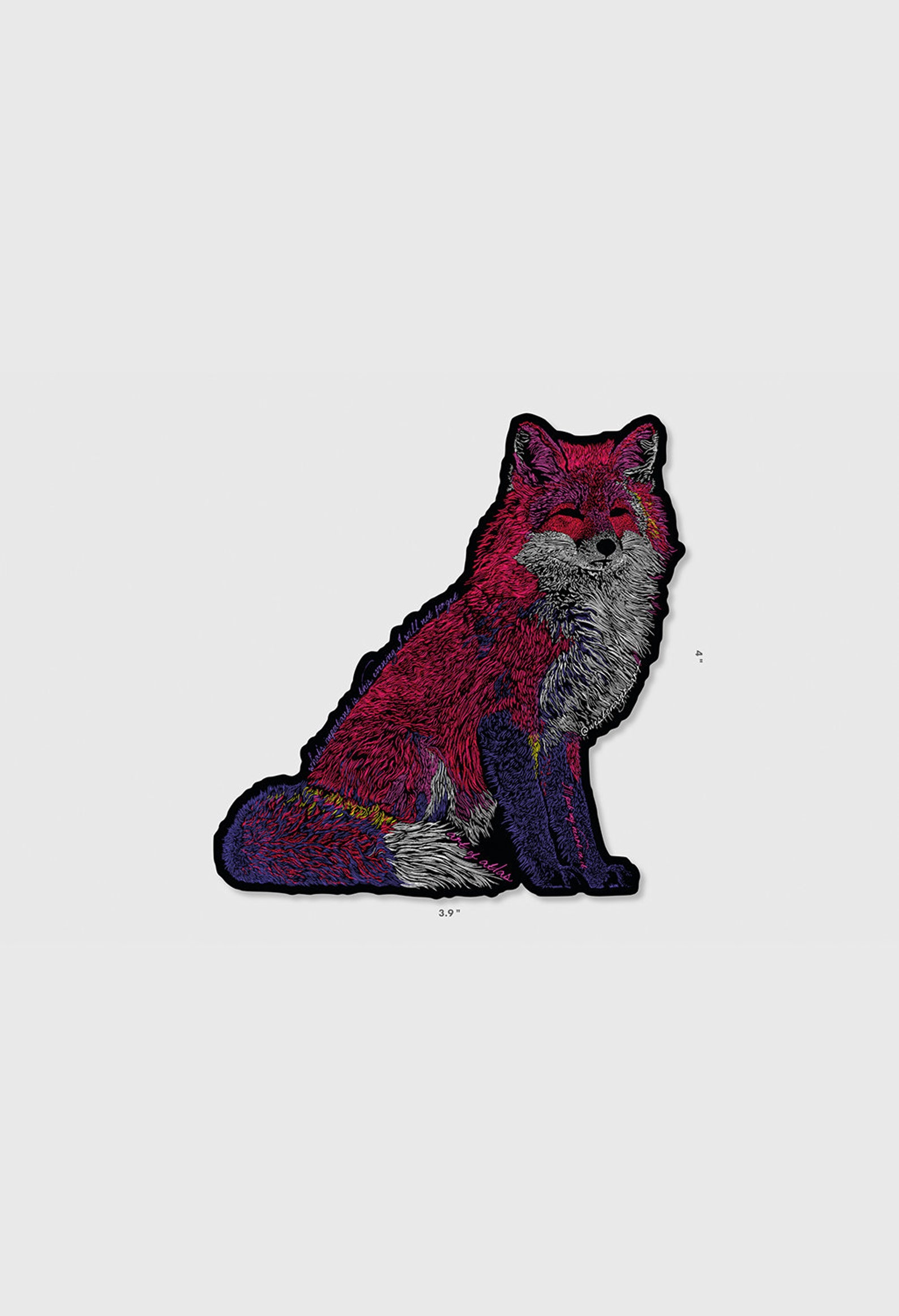 Cute Fox Sticker, Holographic Fox Sticker, Waterproof Animal Stickers ...