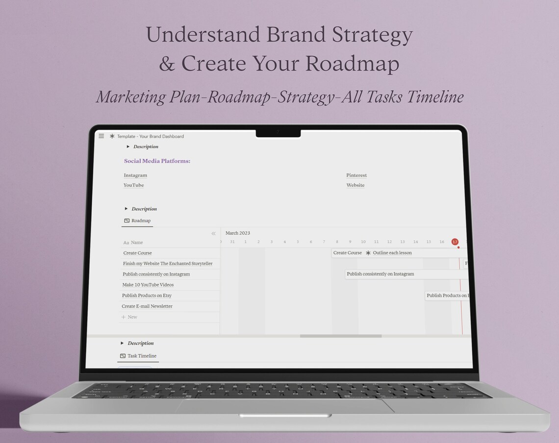 Notion Brand Identity & Business Dashboard Template - Work Notion ...