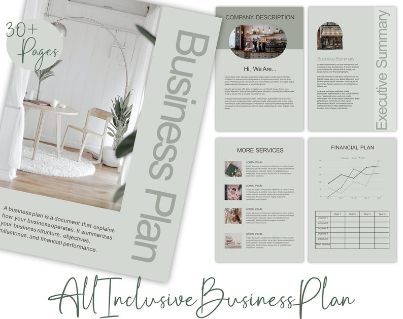 Small Business Plan Template, Business Planner Proposal, Start up ...