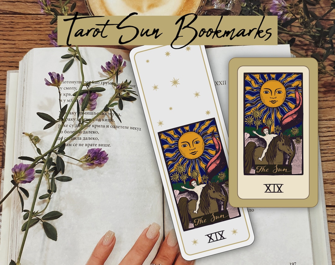 Printable Tarot Card Bookmark, Tarot Card Deck, Tarot Stickers for ...