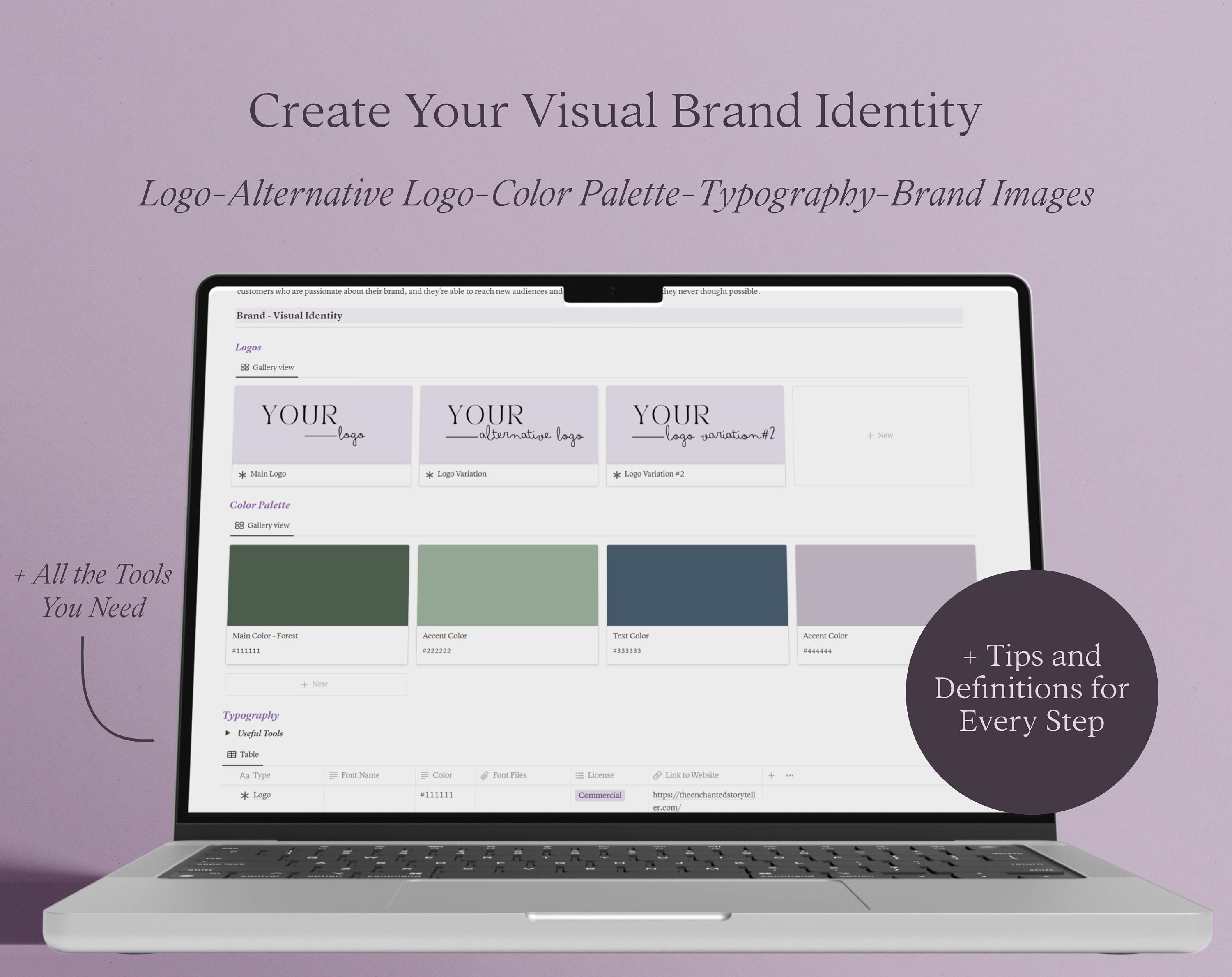 Notion Brand Identity & Business Dashboard Template - Work Notion ...