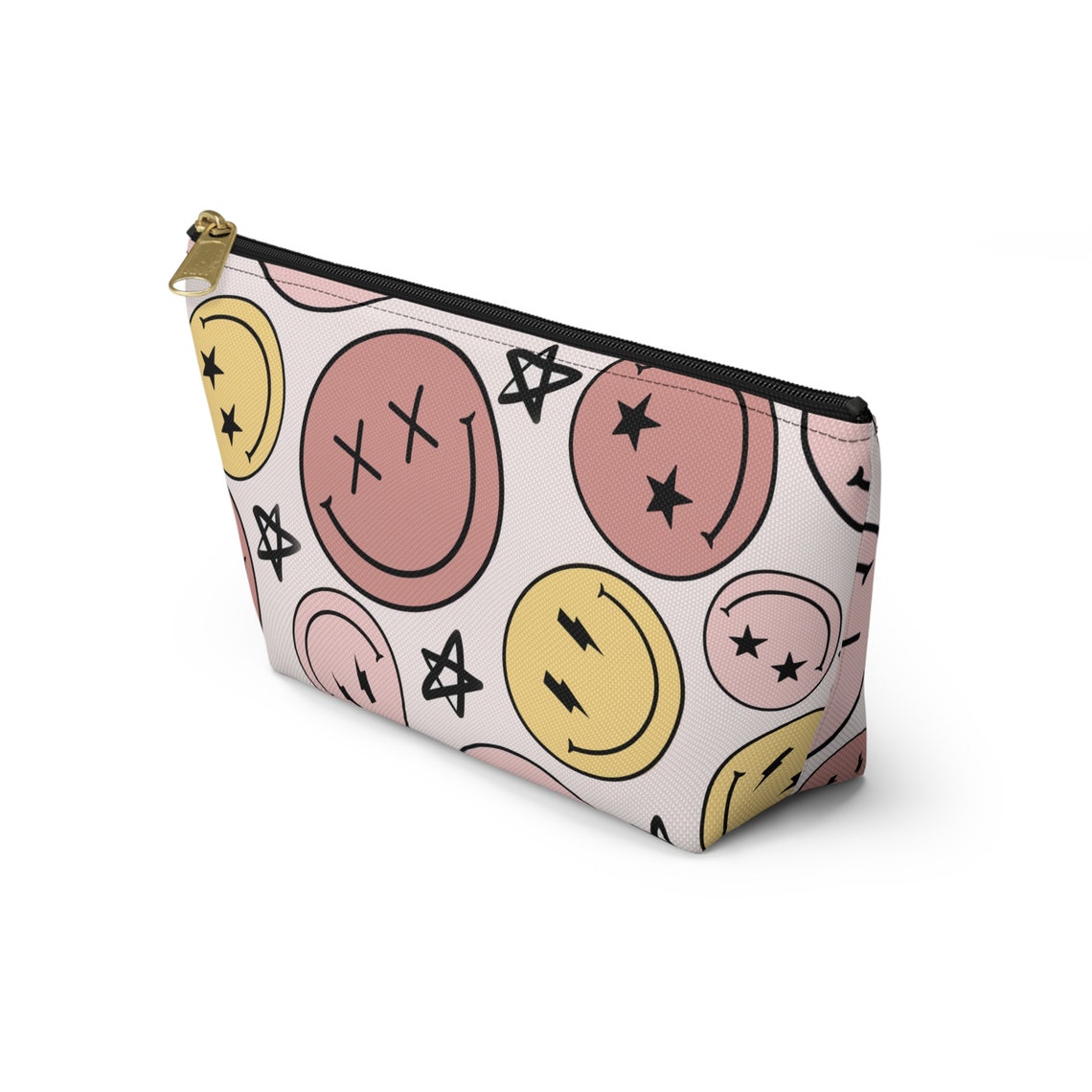 Smiley Face With X Eyes Accessory Pouch W T-bottom. - Etsy