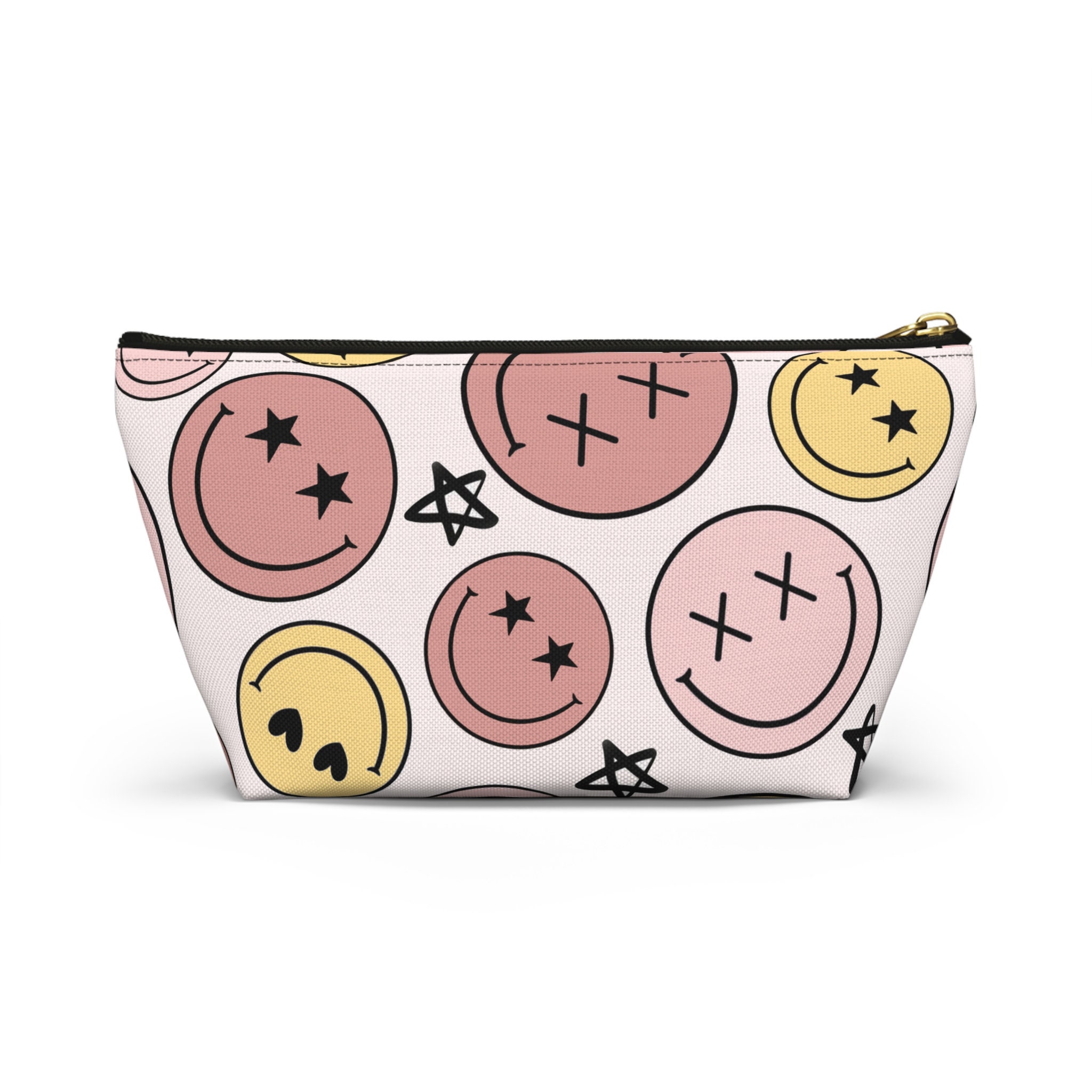 Smiley Face With X Eyes Accessory Pouch W T-bottom. - Etsy