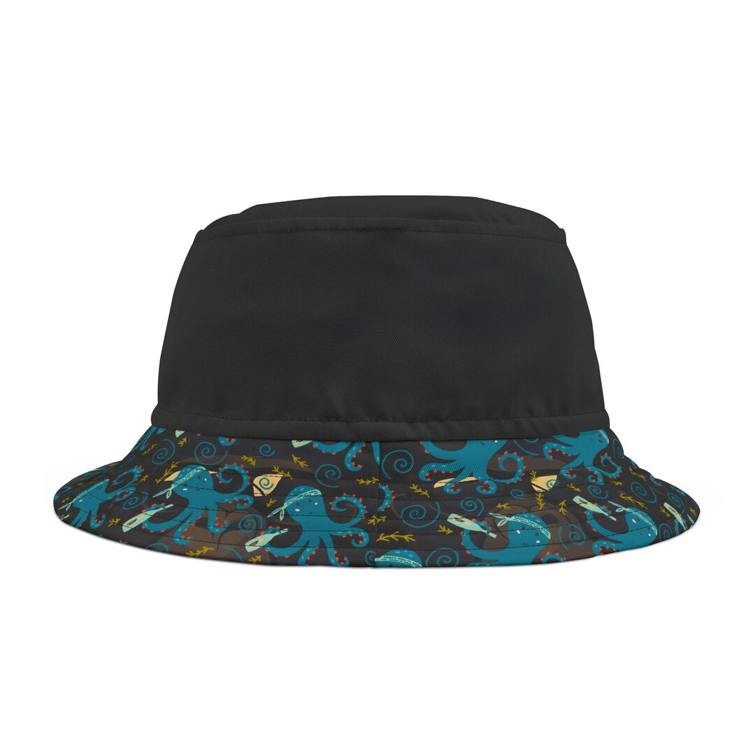 Pirate Octopus Bucket Hat | Nautical Adventure Hat | Fun and ...
