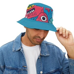 Colorful Monster Bucket Hat | Fun Summer Hat | Lightweight and Stylish ...