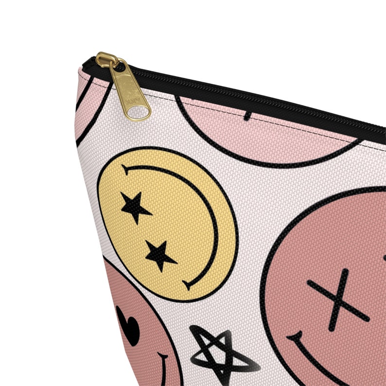 Smiley Face With X Eyes Accessory Pouch W T-bottom. - Etsy