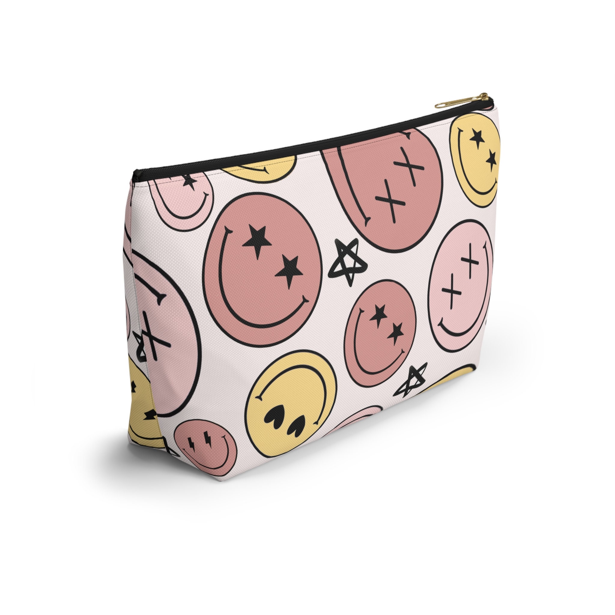 Smiley Face With X Eyes Accessory Pouch W T-bottom. - Etsy