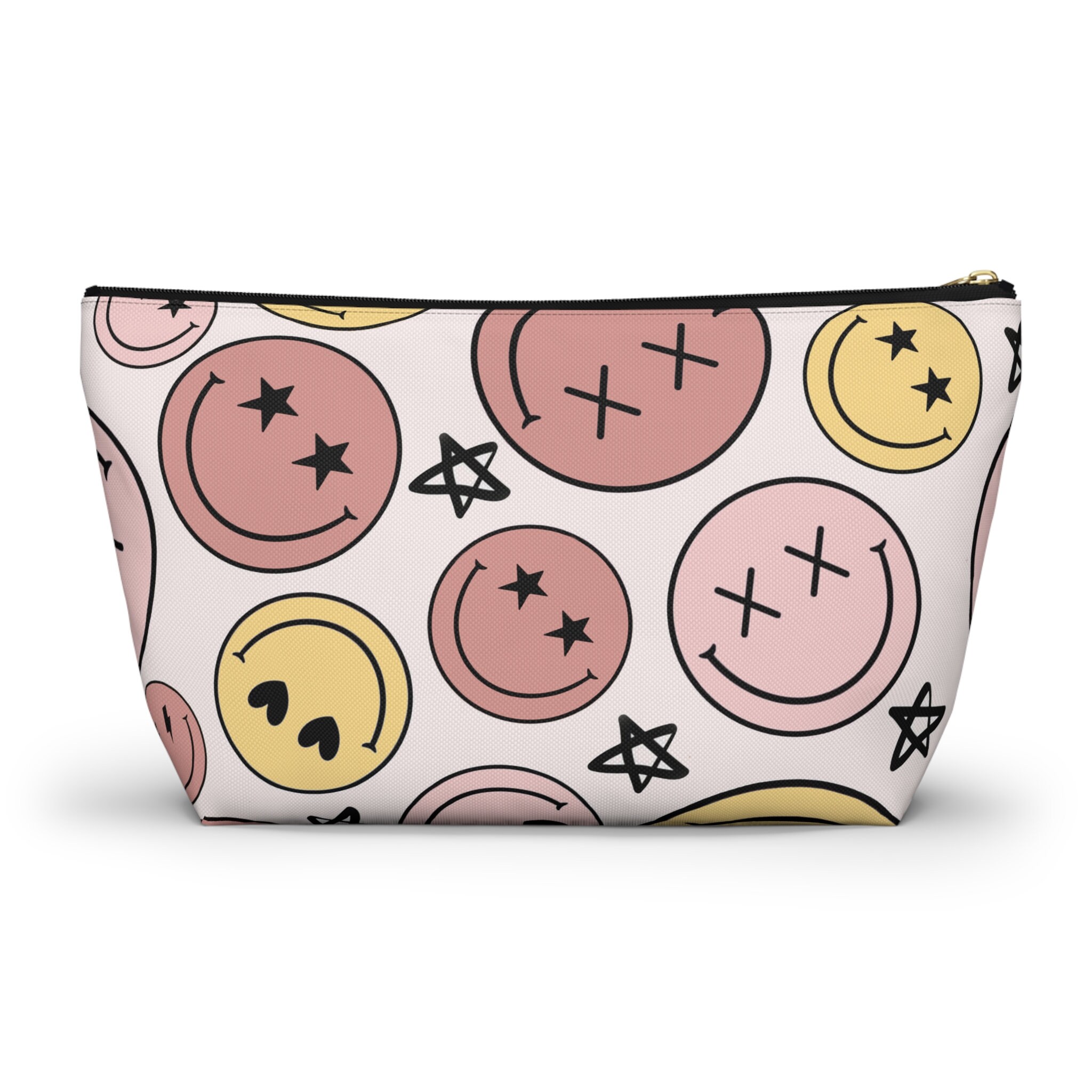 Smiley Face With X Eyes Accessory Pouch W T-bottom. - Etsy