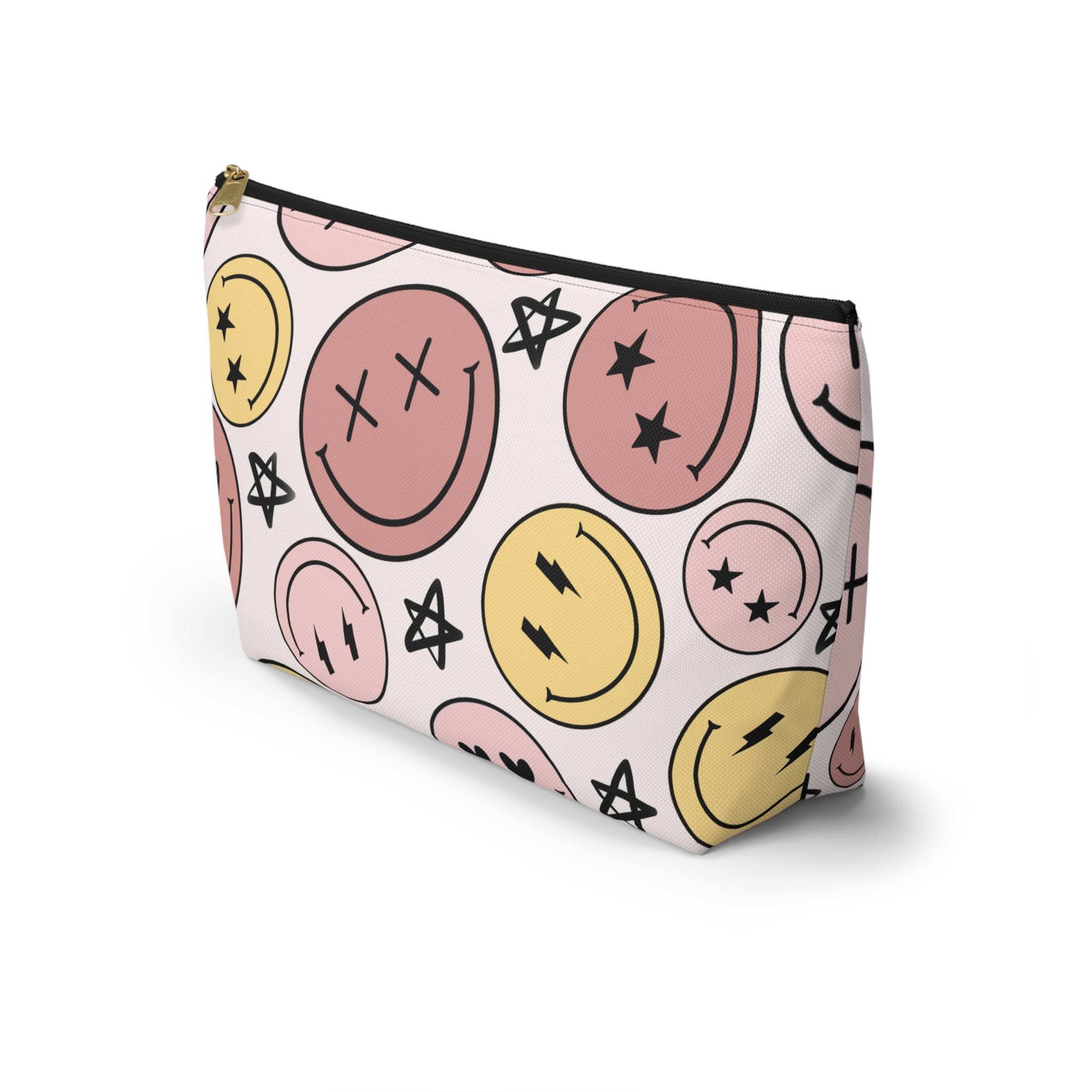 Smiley Face With X Eyes Accessory Pouch W T-bottom. - Etsy