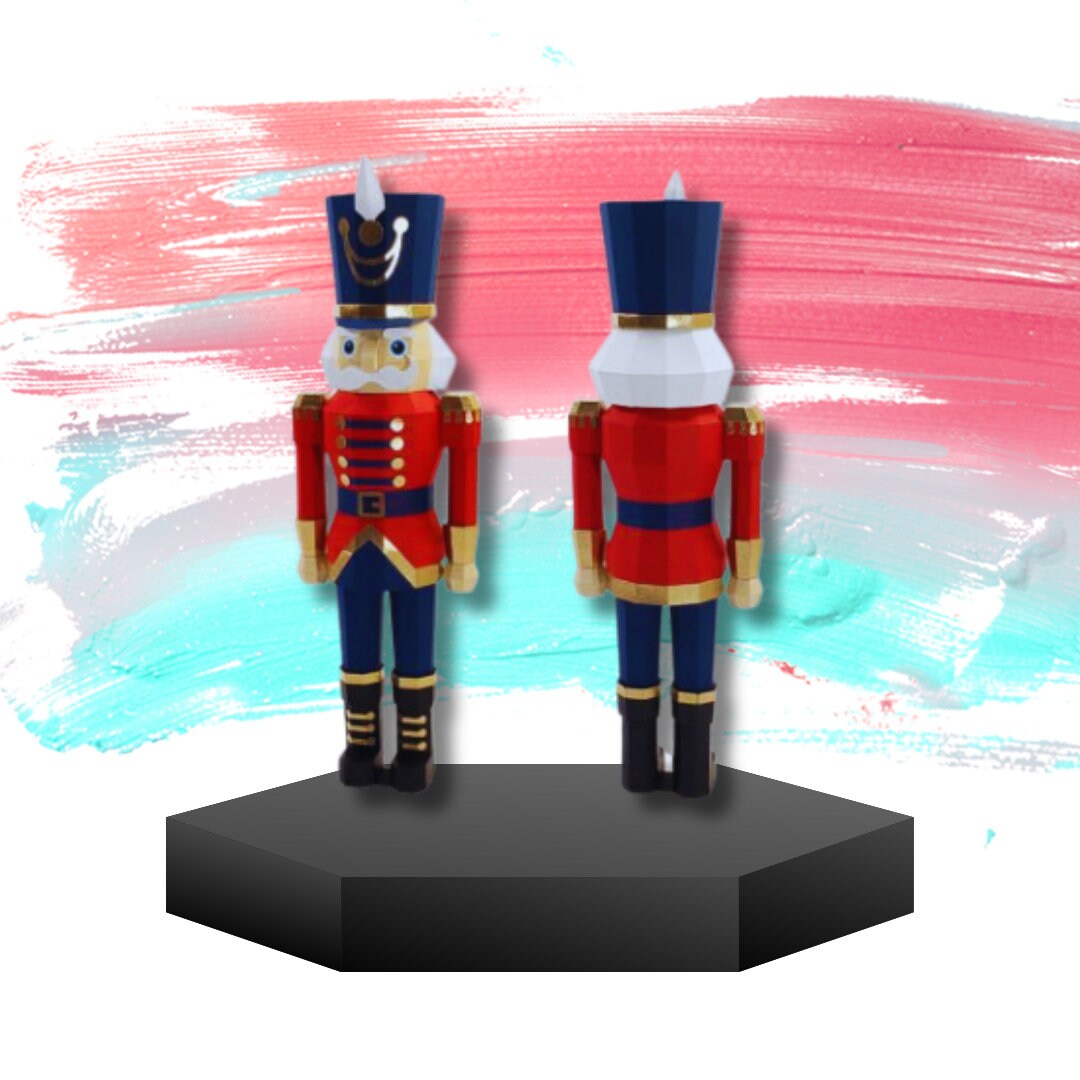 Enchanting Nutcracker 3D Papercraft: DIY Holiday Decor Craft - Etsy UK