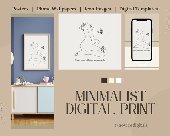 Digital Line Art Feminine Line Drawing Line Art Minimal - Etsy