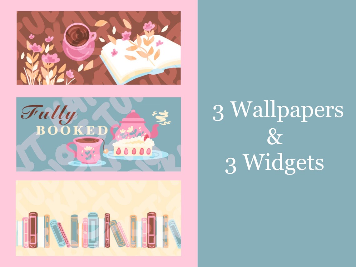Cute Bookworm App Icon Set Book Lovers IOS Icon Set iPhone Icons for ...